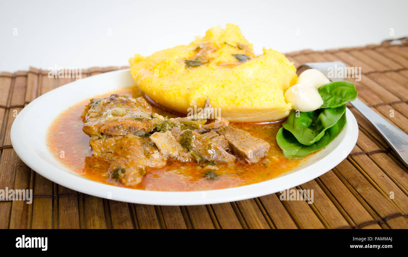 Polenta with stew hi-res stock photography and images - Alamy