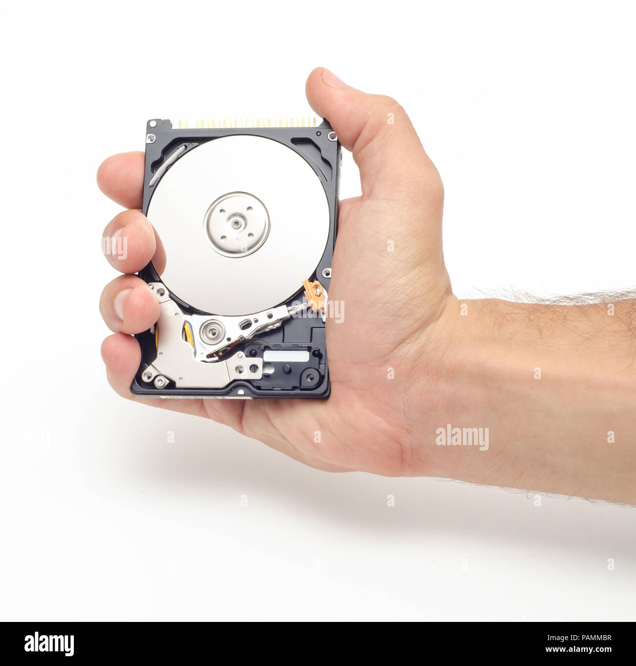 A hand holding an hdd Stock Photo - Alamy