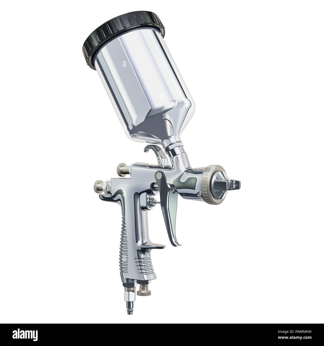 3d illustration spray gun Cut Out Stock Images & Pictures - Alamy