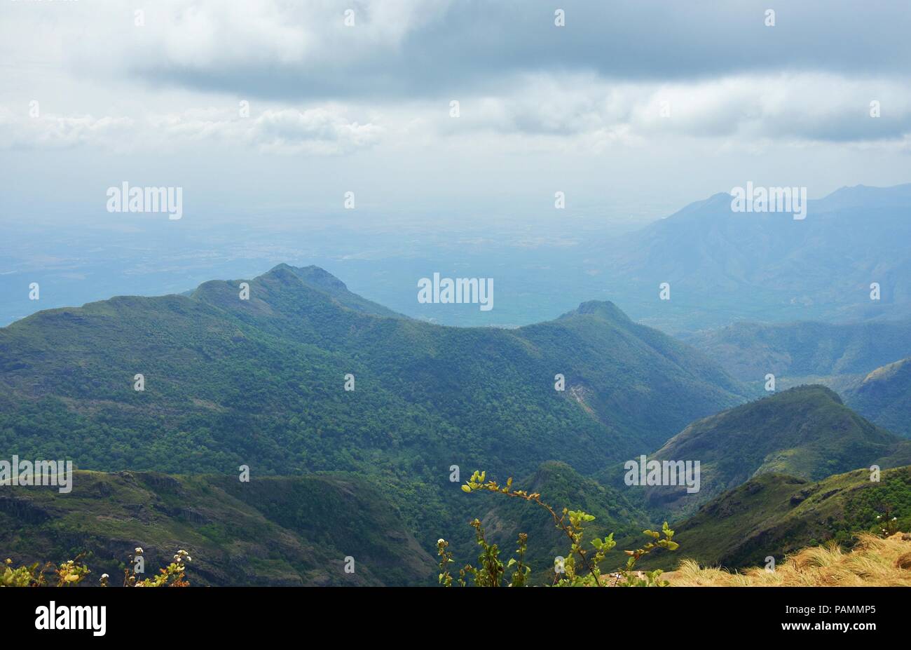 'Magnificent views of Kodaikanal - Suicide point, Green valley' Stock ...