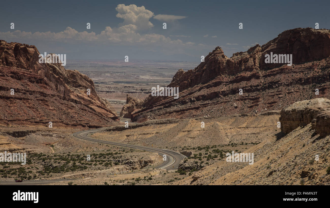 San Rafael Swell area in Utah on Interstate 70 Stock Photo - Alamy