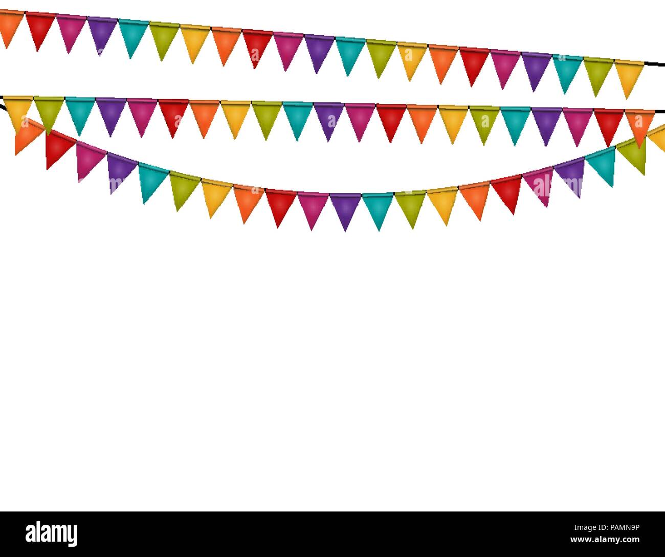 Party Background with Flags Vector Illustration Stock Vector Image ...