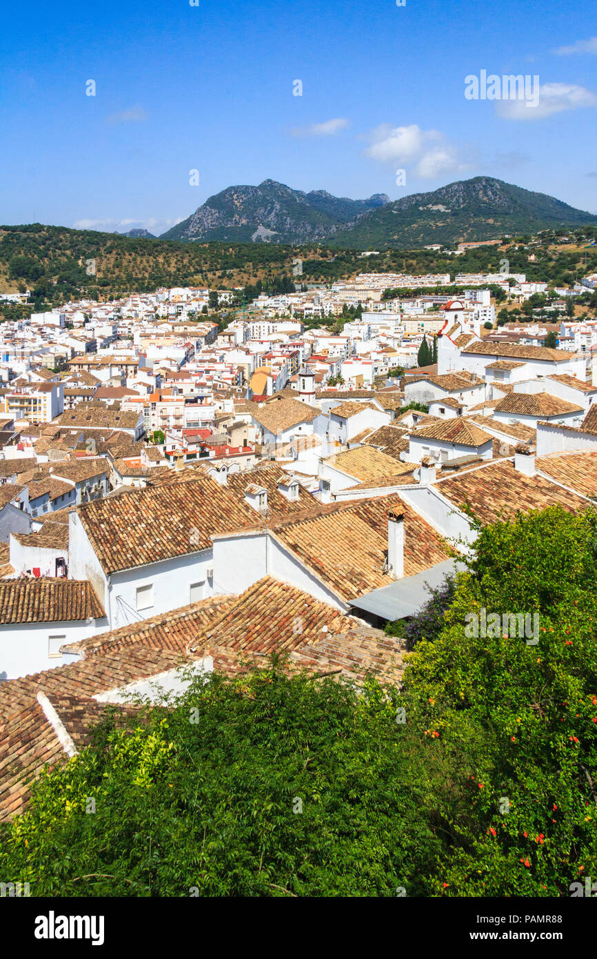 View over Ubrique, Cadiz Province, Spain Stock Photo - Alamy