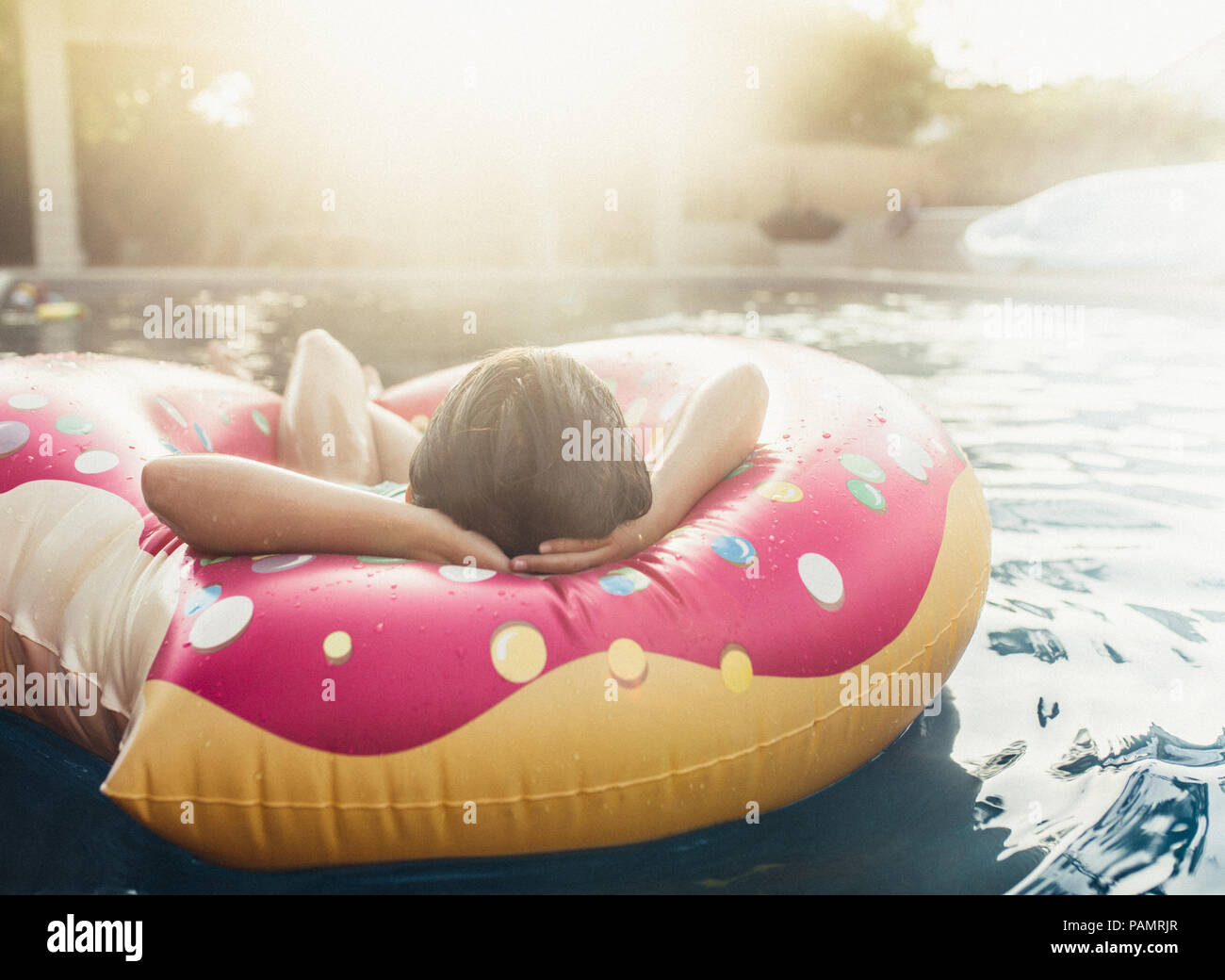 Backyard pool kids hi-res stock photography and images - Alamy