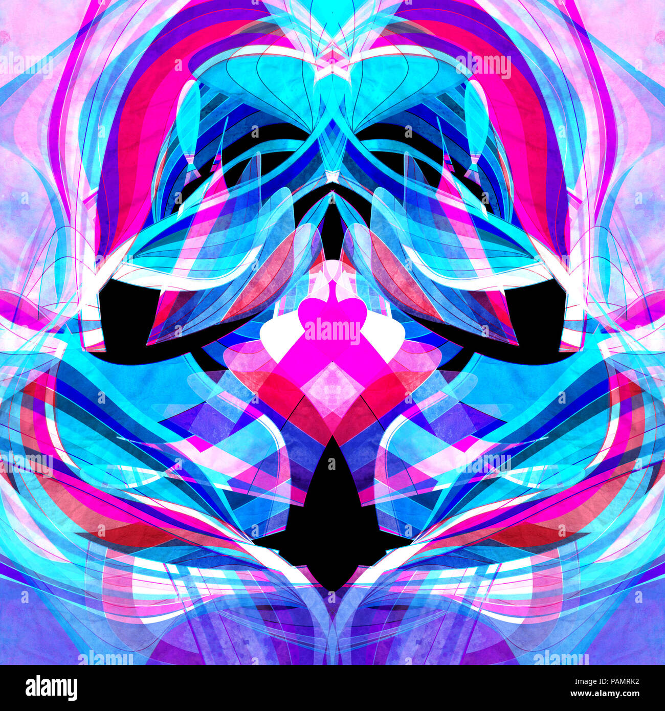 Abstract watercolor bright background with different colorful wave ...