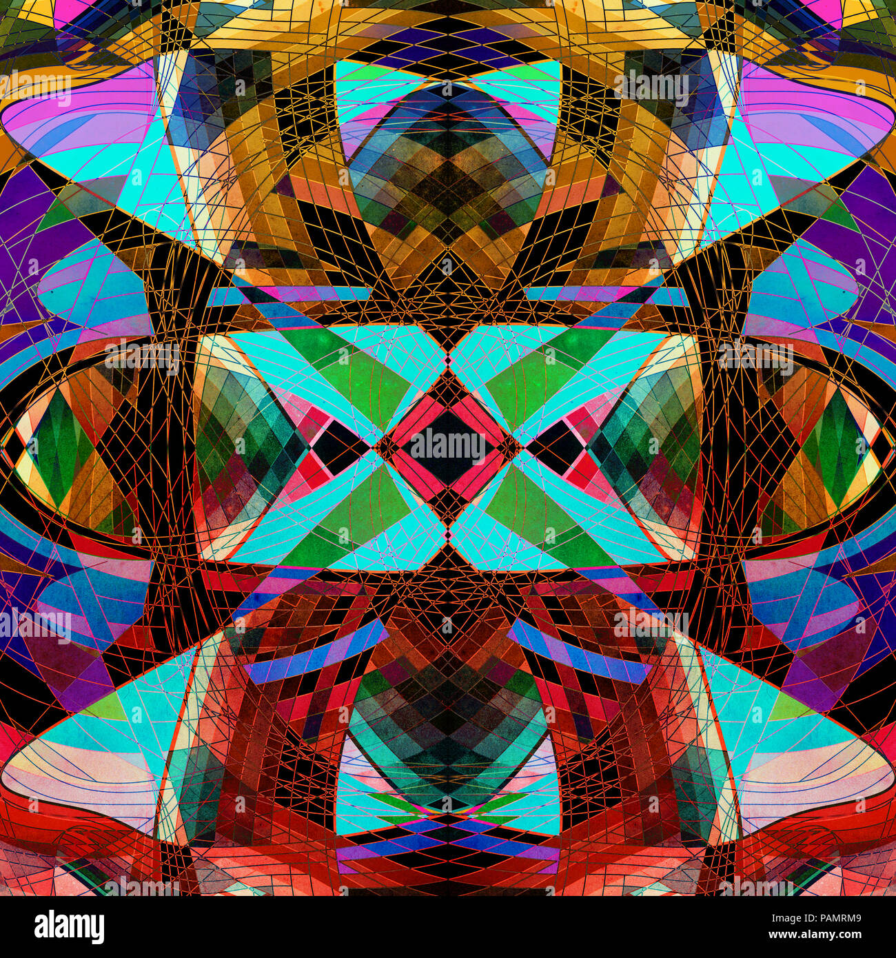 Abstract watercolor bright background with different colorful wave ...