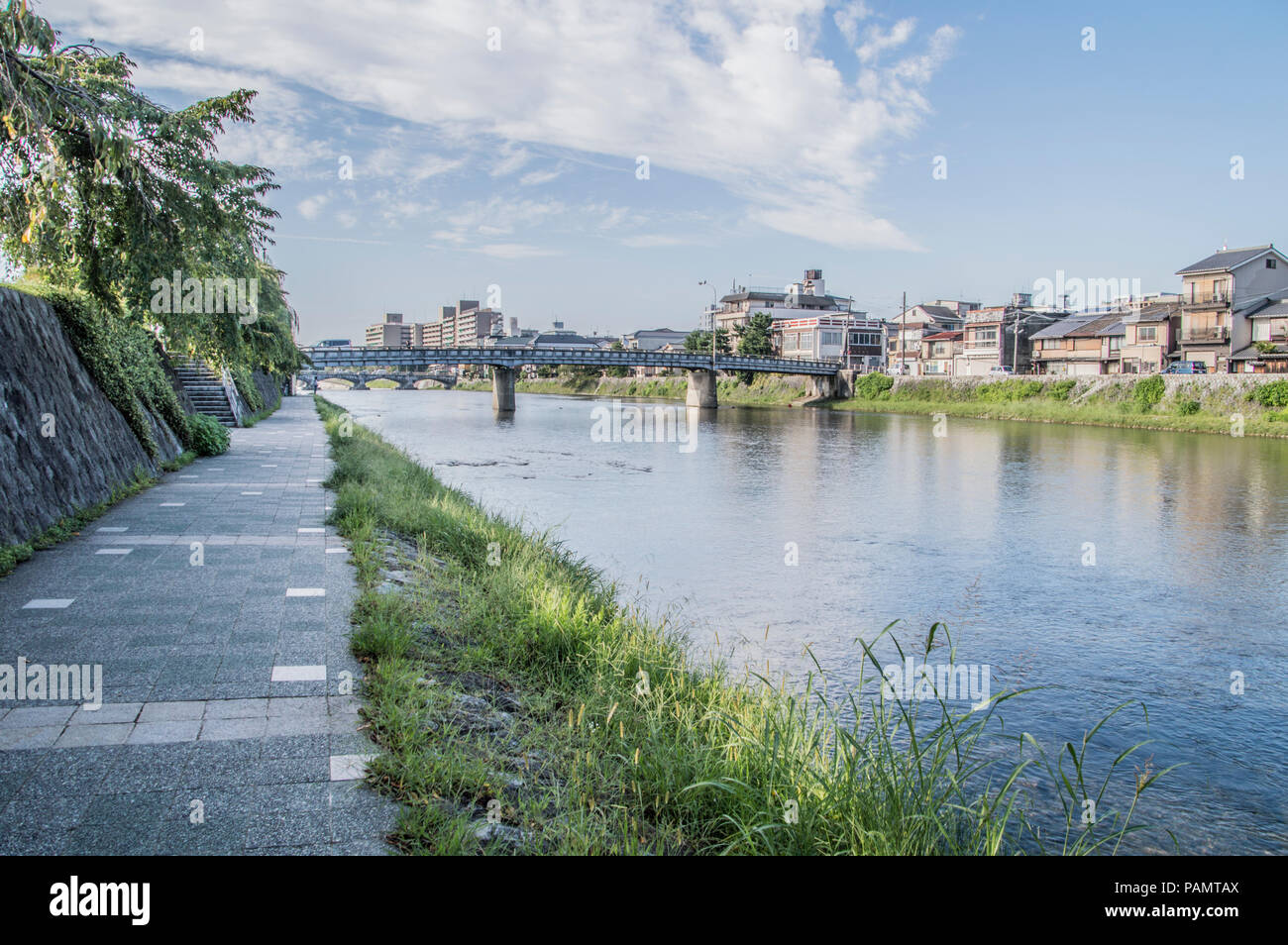 Along The Kamo River Kyoto Japan 2015 Stock Photo - Alamy