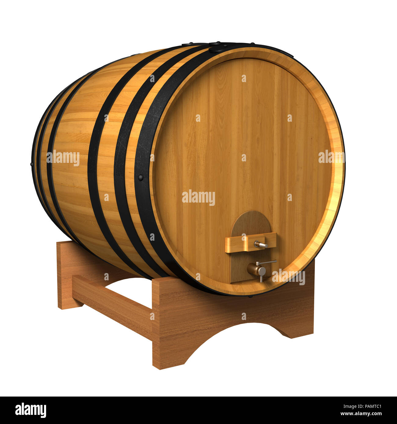 barrel isolated on white background Stock Photo - Alamy