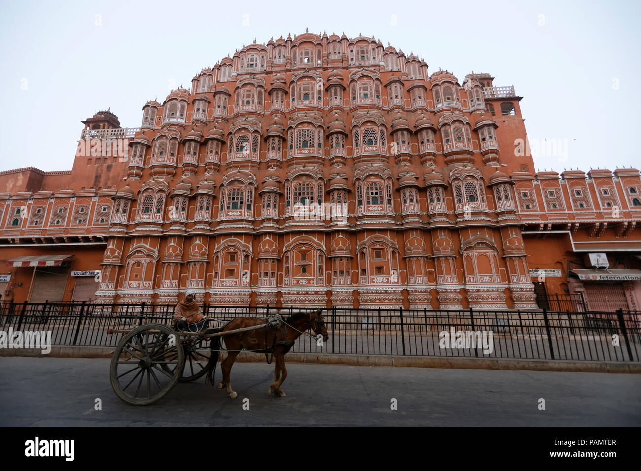 The monument Hawa Mahal, the Palace of Winds, Jaipur, Rajasthan, India ...