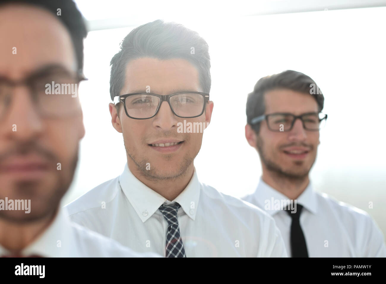 close up.group of successful employees Stock Photo - Alamy