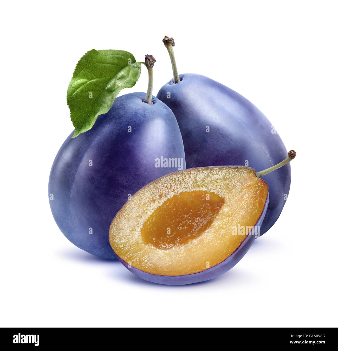 Half blue plum hi-res stock photography and images - Alamy