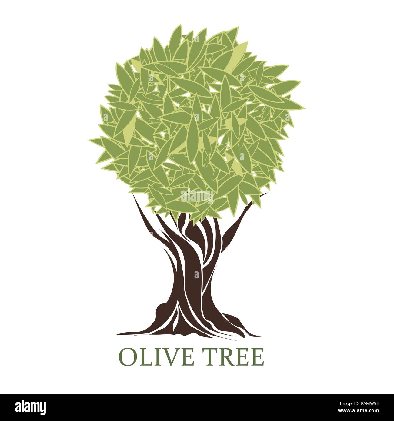 Olive tree logo hi-res stock photography and images - Alamy
