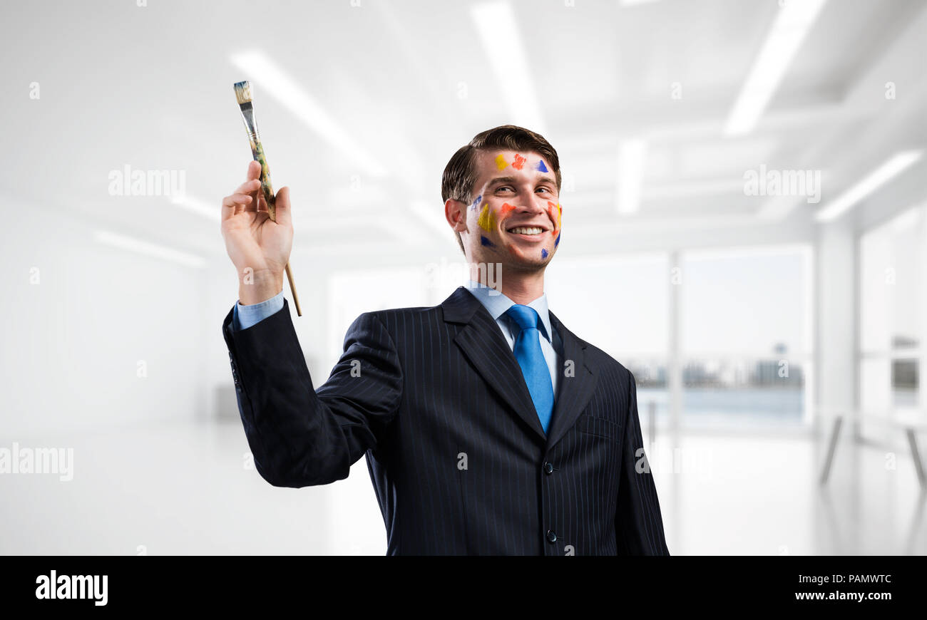 Business inspiration of young man Stock Photo - Alamy