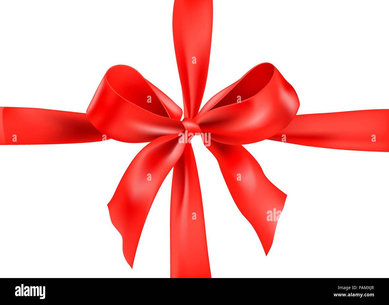 Big red ribbon Stock Vector Image & Art - Alamy