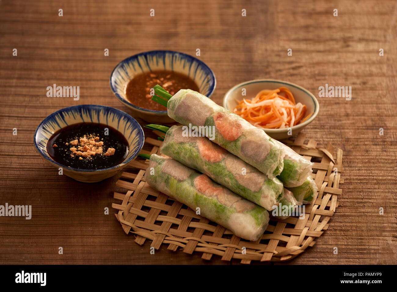 Fresh Spring Roll, Vietnamese Food Stock Photo - Alamy