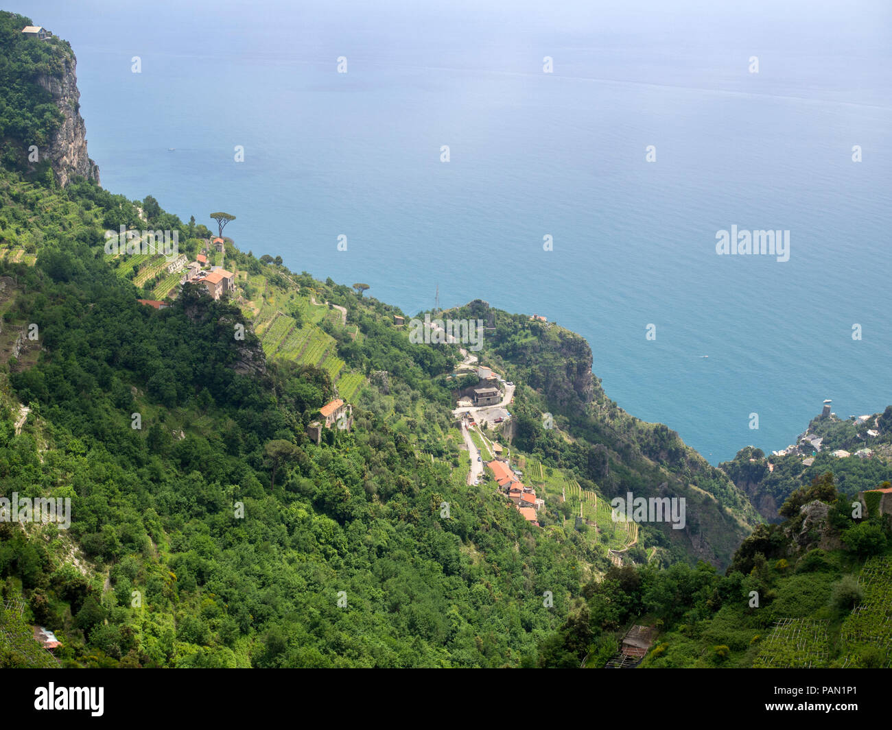 A view from the Path of the Gods, a high altitude hiking trail from ...