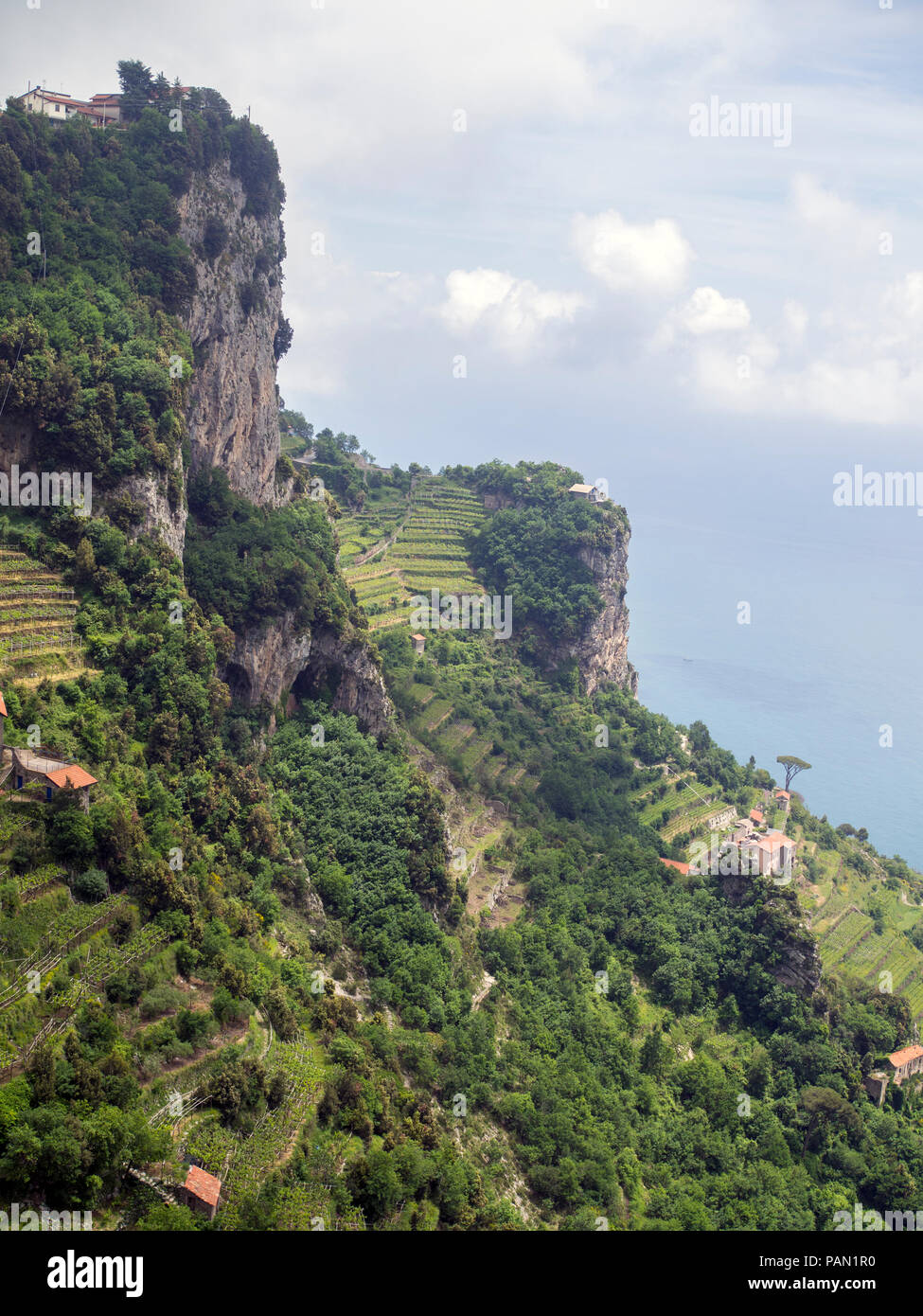 A view from the Path of the Gods, a high altitude hiking trail from ...