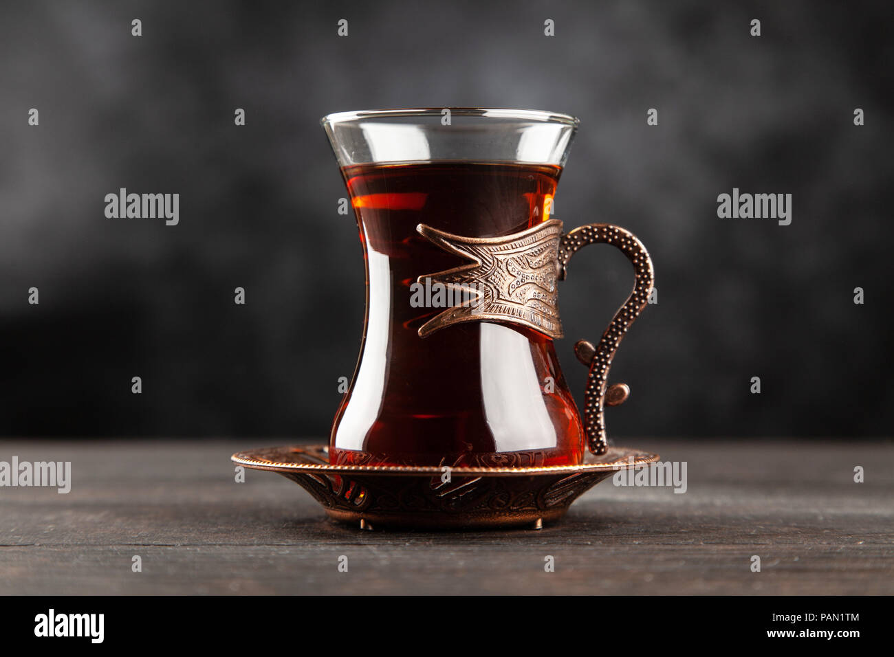Turkish tea in a traditional glass Stock Photo - Alamy