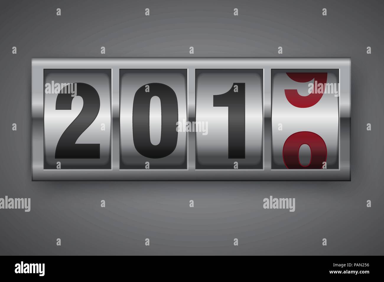 mechanical counter showing 2019 Stock Vector Image & Art - Alamy