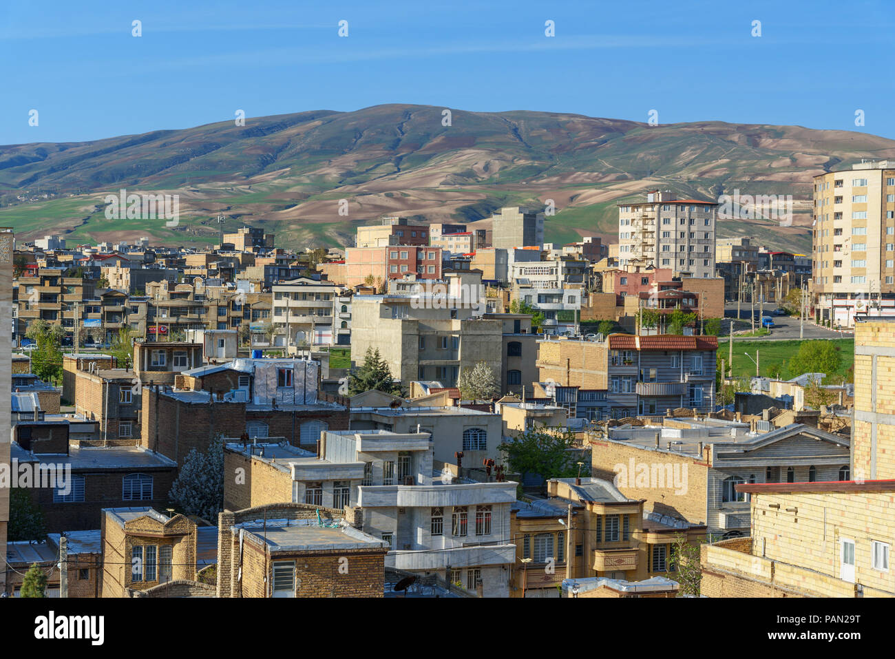 Urmia, Iran - April 9, 2018: View of Urmia city on the morning Stock ...
