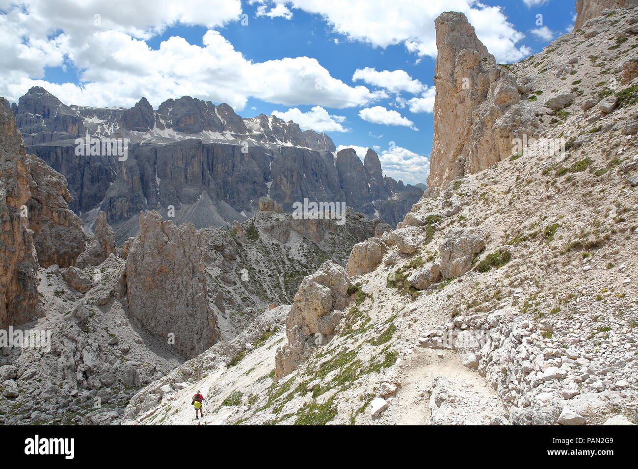 Limestone pillars and rock formations (lunar landscape) viewed from Cir ...