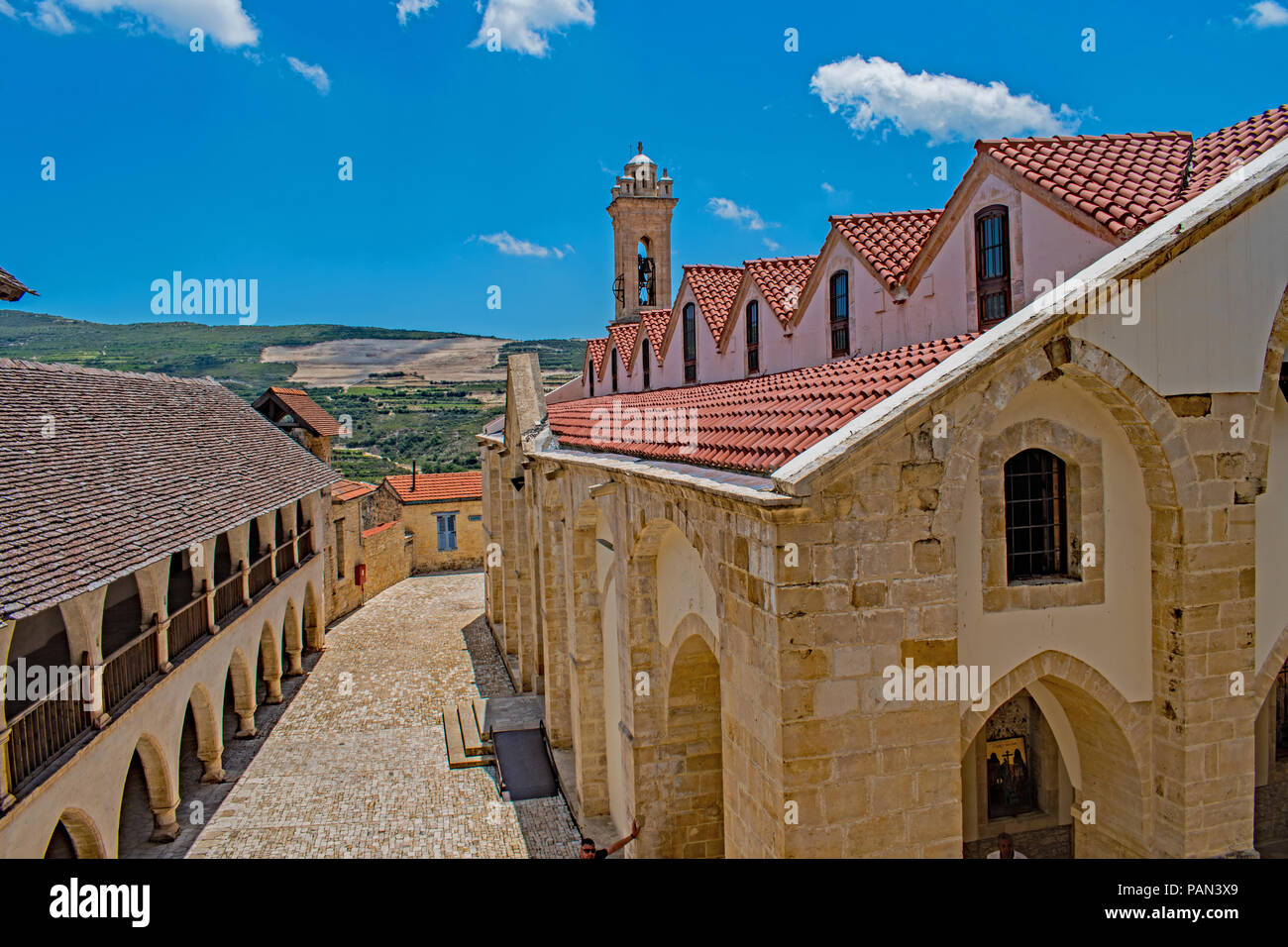 Monastery of the Holy and Life-giving Cross, Omodos, Cyprus Stock Photo ...