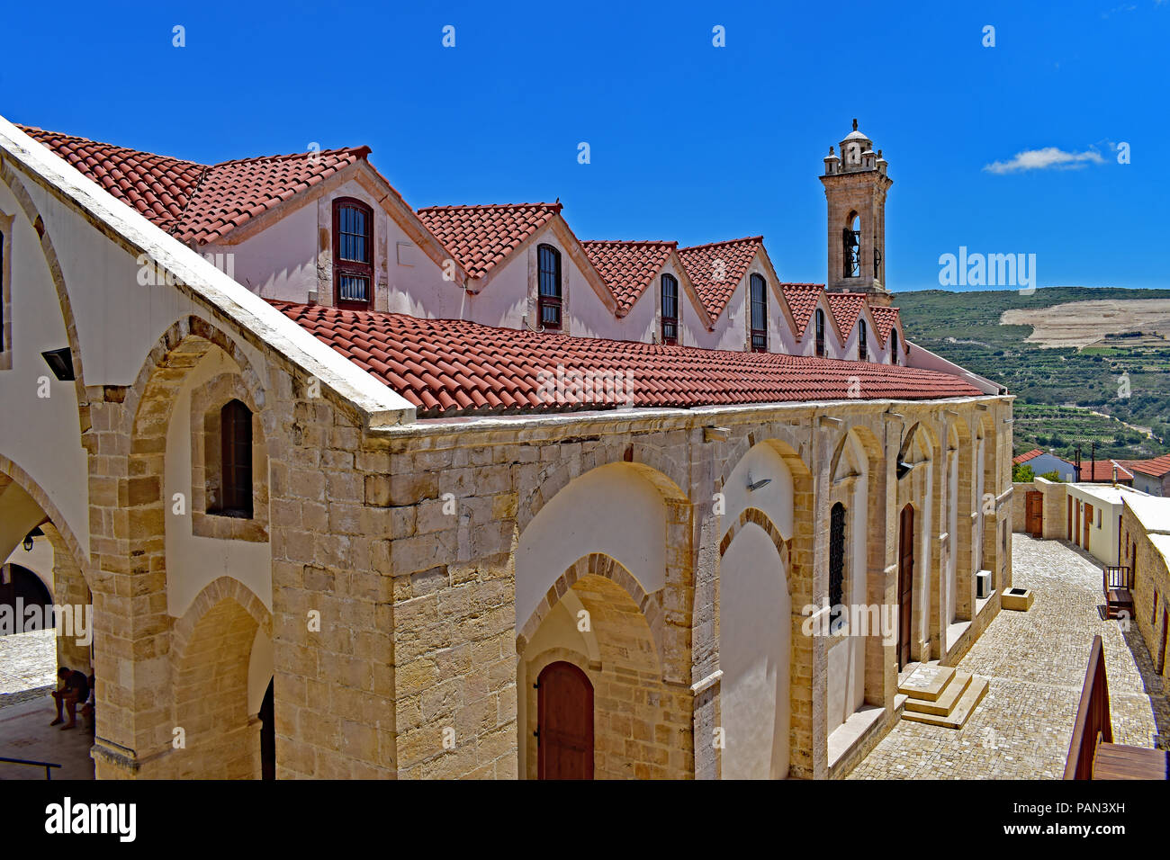 Monastery of the Holy and Life-giving Cross, Omodos, Cyprus Stock Photo ...