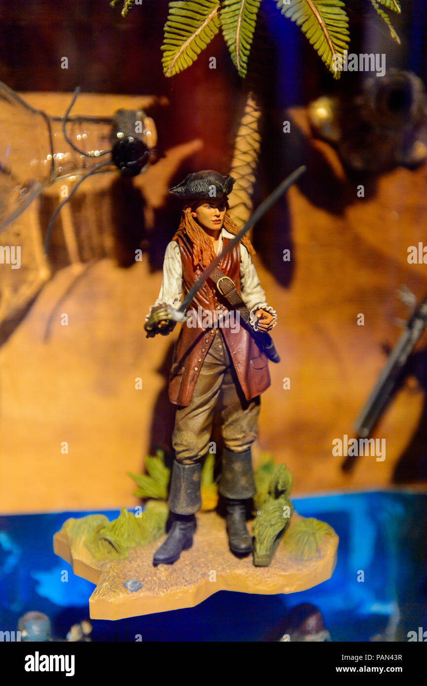 GENOVA, ITALY - MAY 4, 2016: Keira Knightly as Elizabeth Swan, Pirates ...