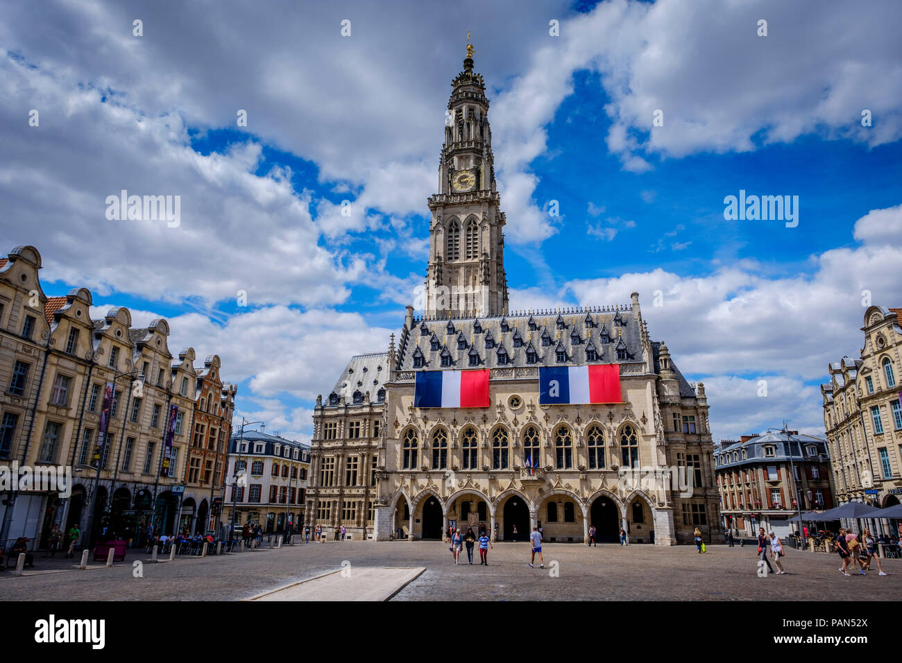 The Hotel de Ville (Town Hall) in Heroes Square, (Place des Héros ...