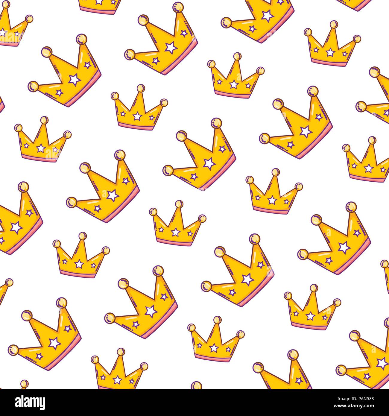 luxury crown object with stars background Stock Vector Image & Art - Alamy