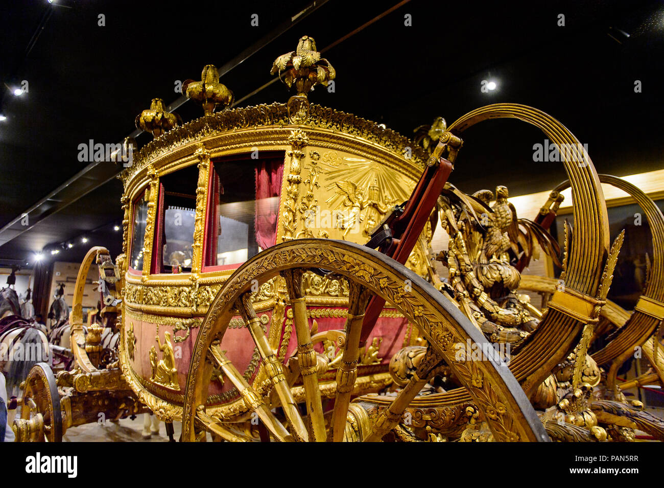 VATICAN, VATICAN CITY - MAY 7, 2016: Carriage in the Hall of the ...