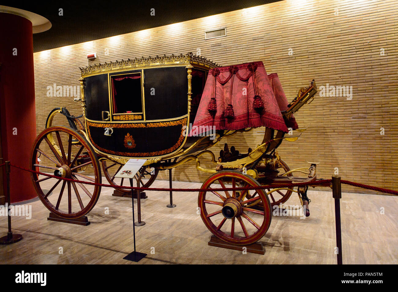VATICAN, VATICAN CITY - MAY 7, 2016: Carriage in the Hall of the ...