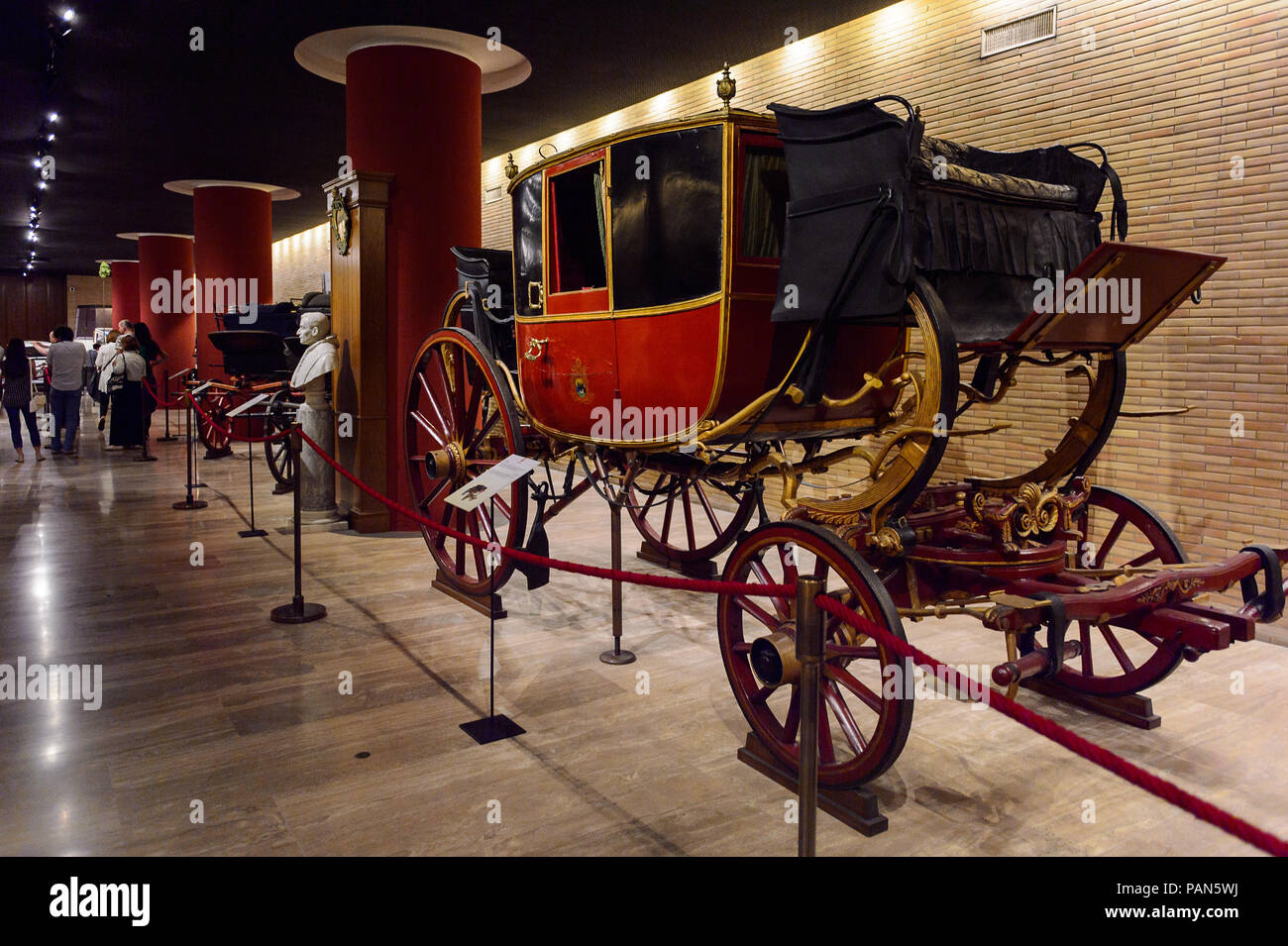 VATICAN, VATICAN CITY - MAY 7, 2016: Carriage in the Hall of the ...