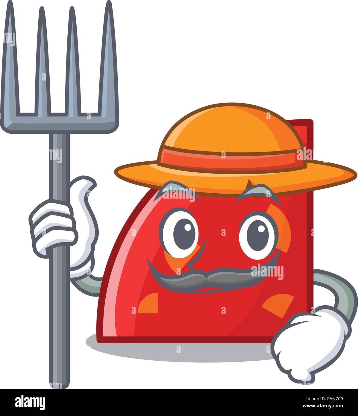 Farmer quadrant character cartoon style Stock Vector Image & Art - Alamy