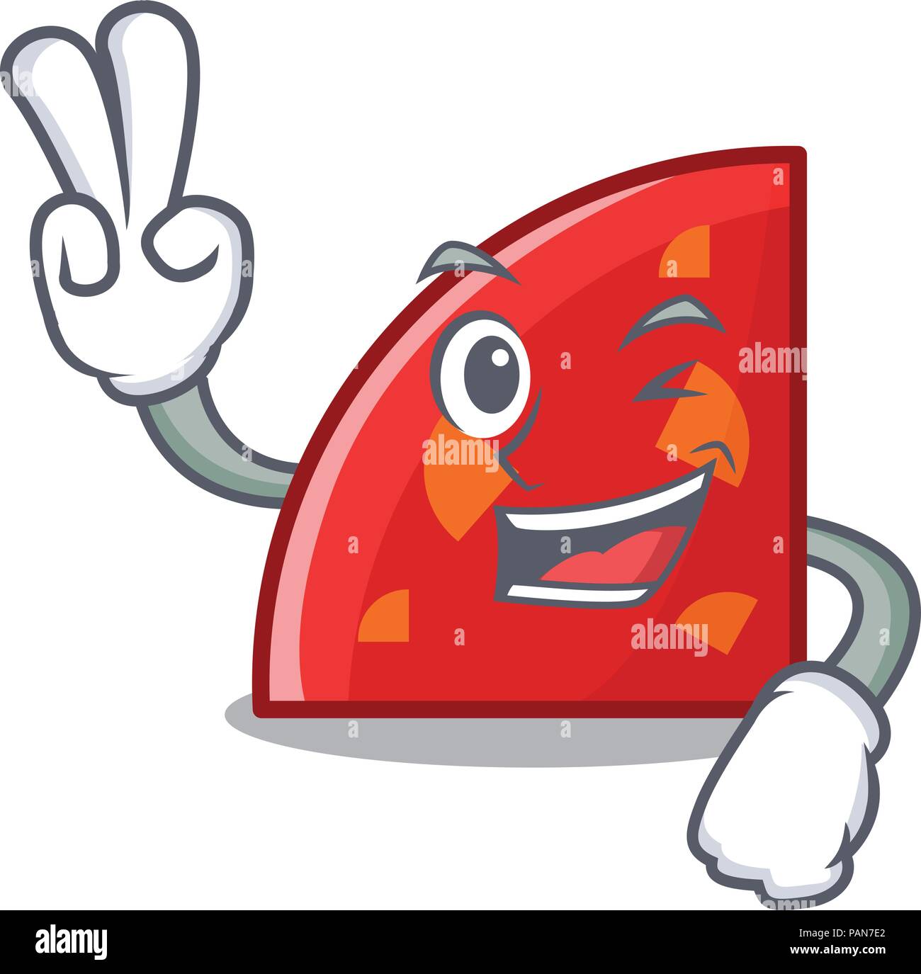 Two finger quadrant character cartoon style Stock Vector Image & Art ...