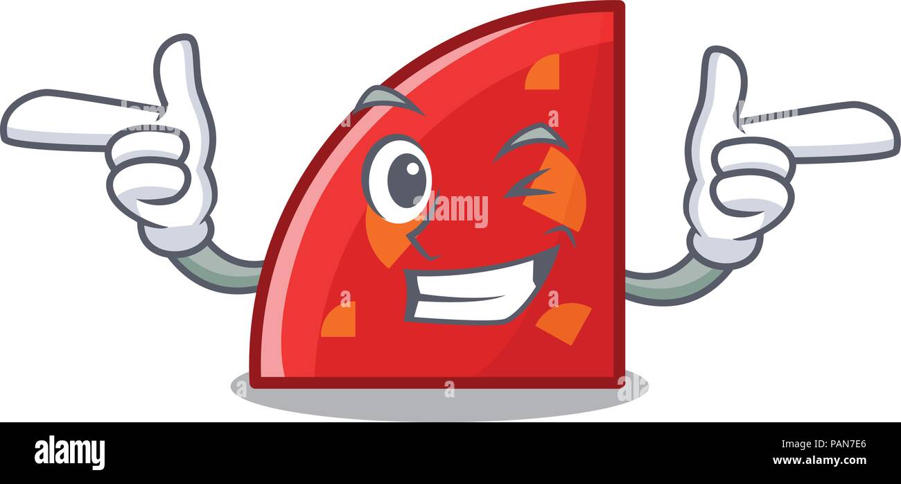 Wink quadrant character cartoon style Stock Vector Image & Art - Alamy