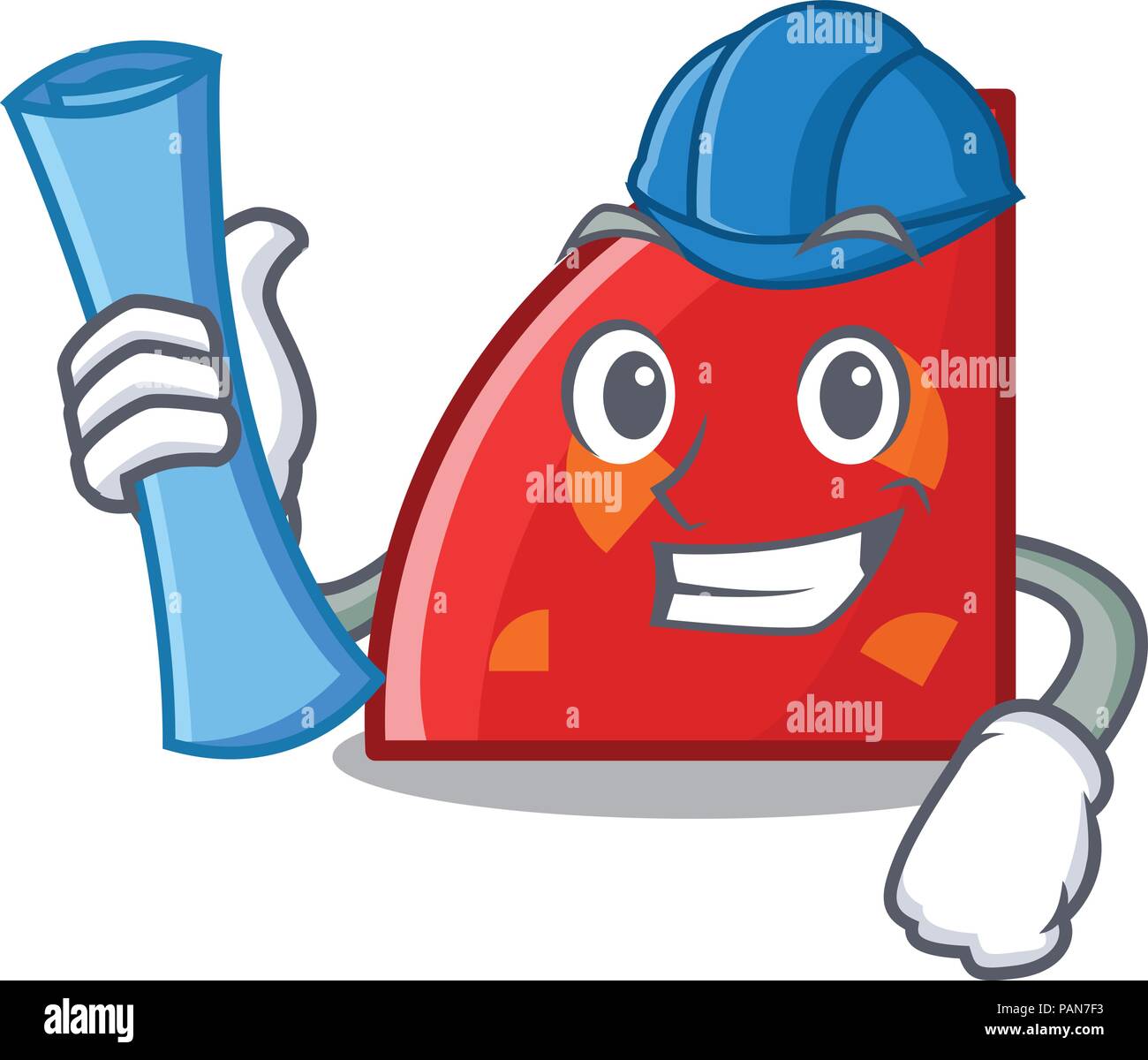 Architect quadrant character cartoon style Stock Vector Image & Art - Alamy