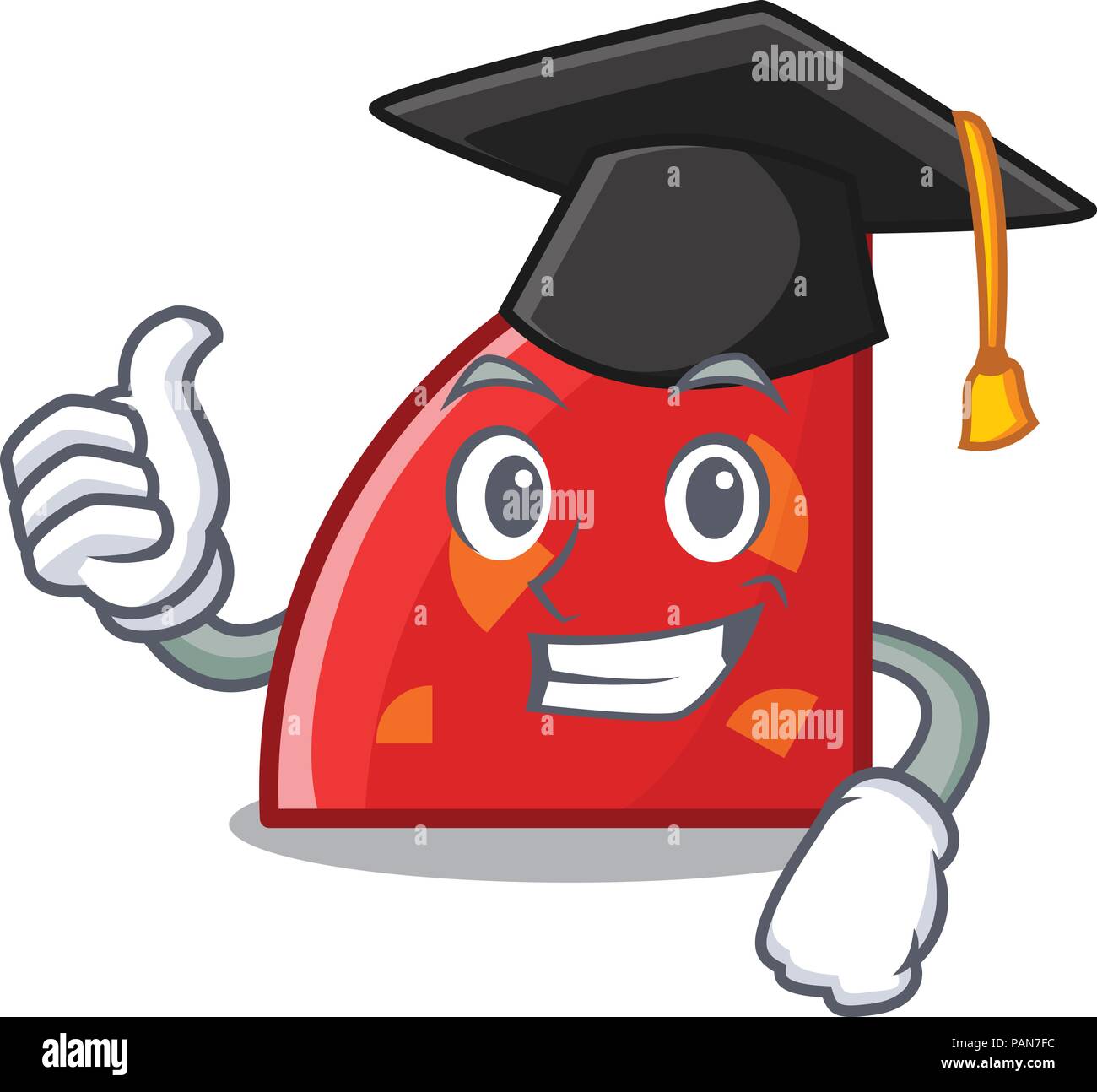 Graduation quadrant character cartoon style Stock Vector Image & Art ...