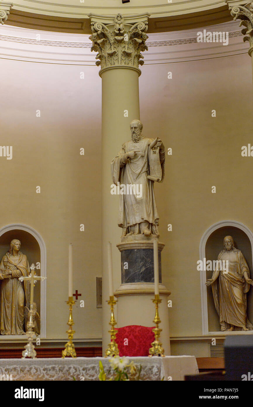 CITY OF SAN MARINO, SM - MAY 11, 2016: Cathedral of San Marino ...
