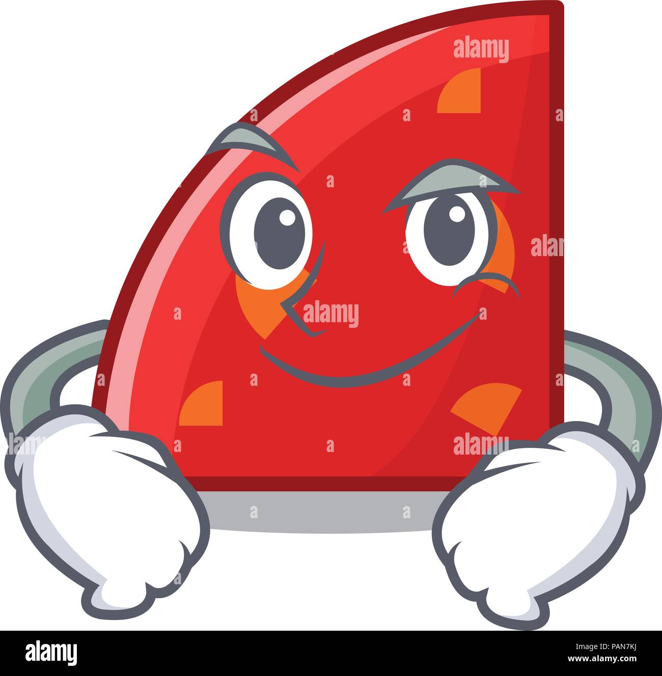 Smirking quadrant character cartoon style Stock Vector Image & Art - Alamy