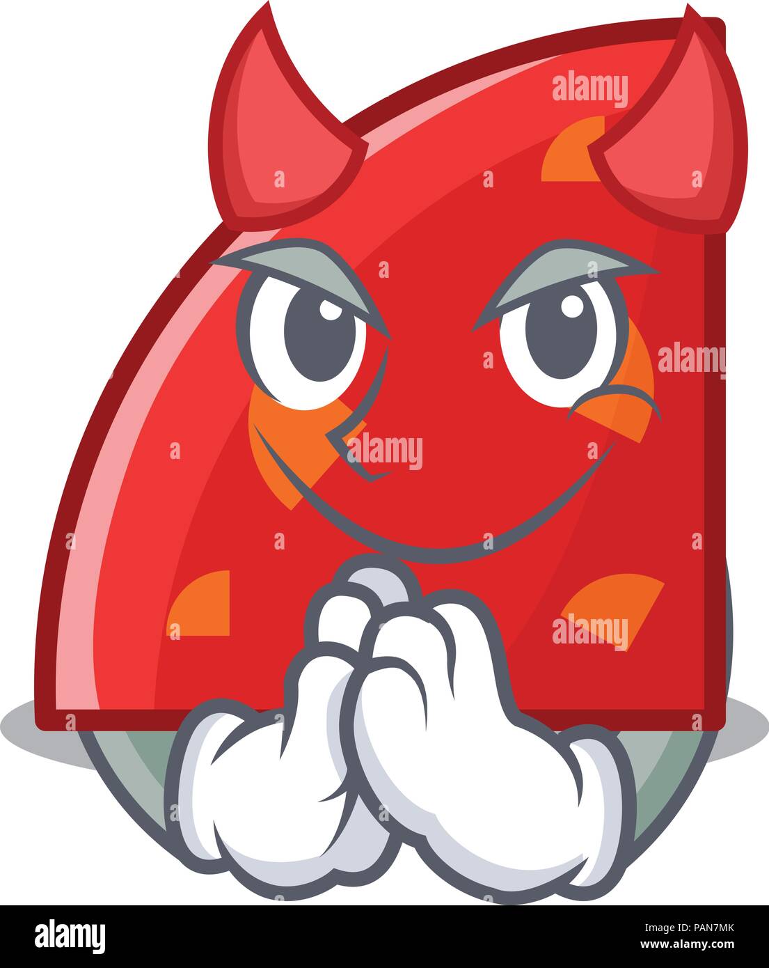 Cartoon illustration word devil devil hi-res stock photography and ...