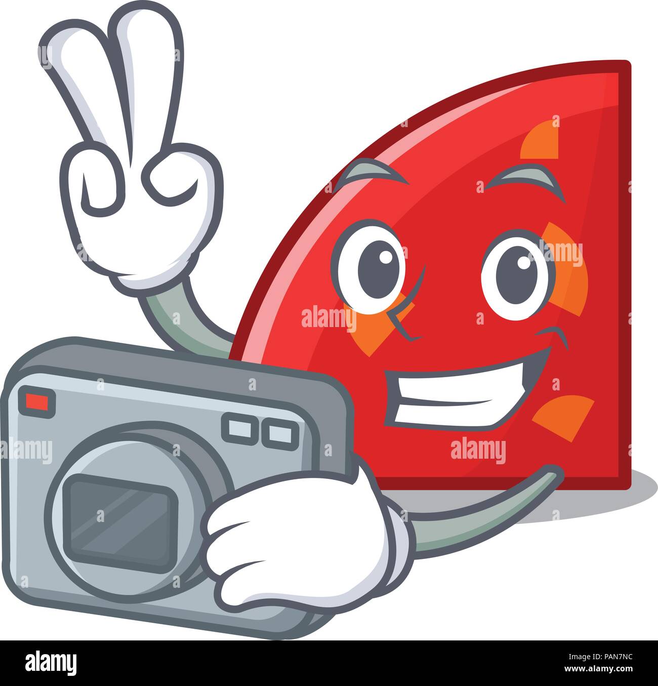 Photographer quadrant mascot cartoon style Stock Vector Image & Art - Alamy