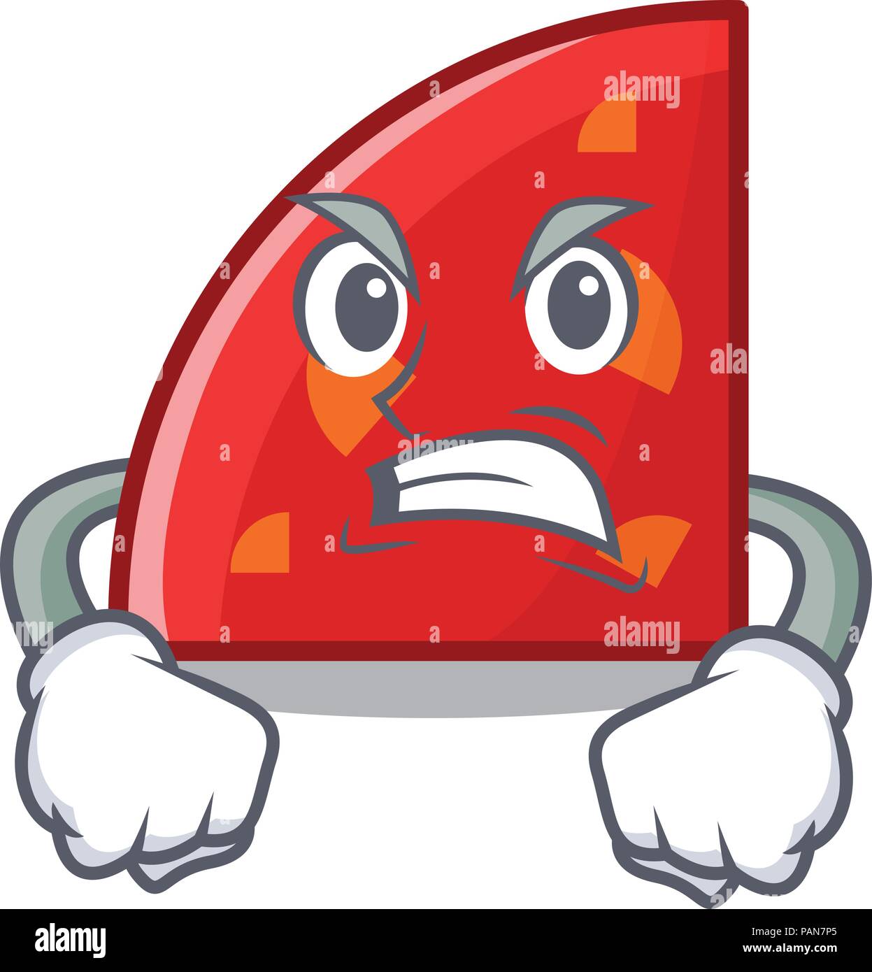 Angry quadrant mascot cartoon style Stock Vector Image & Art - Alamy