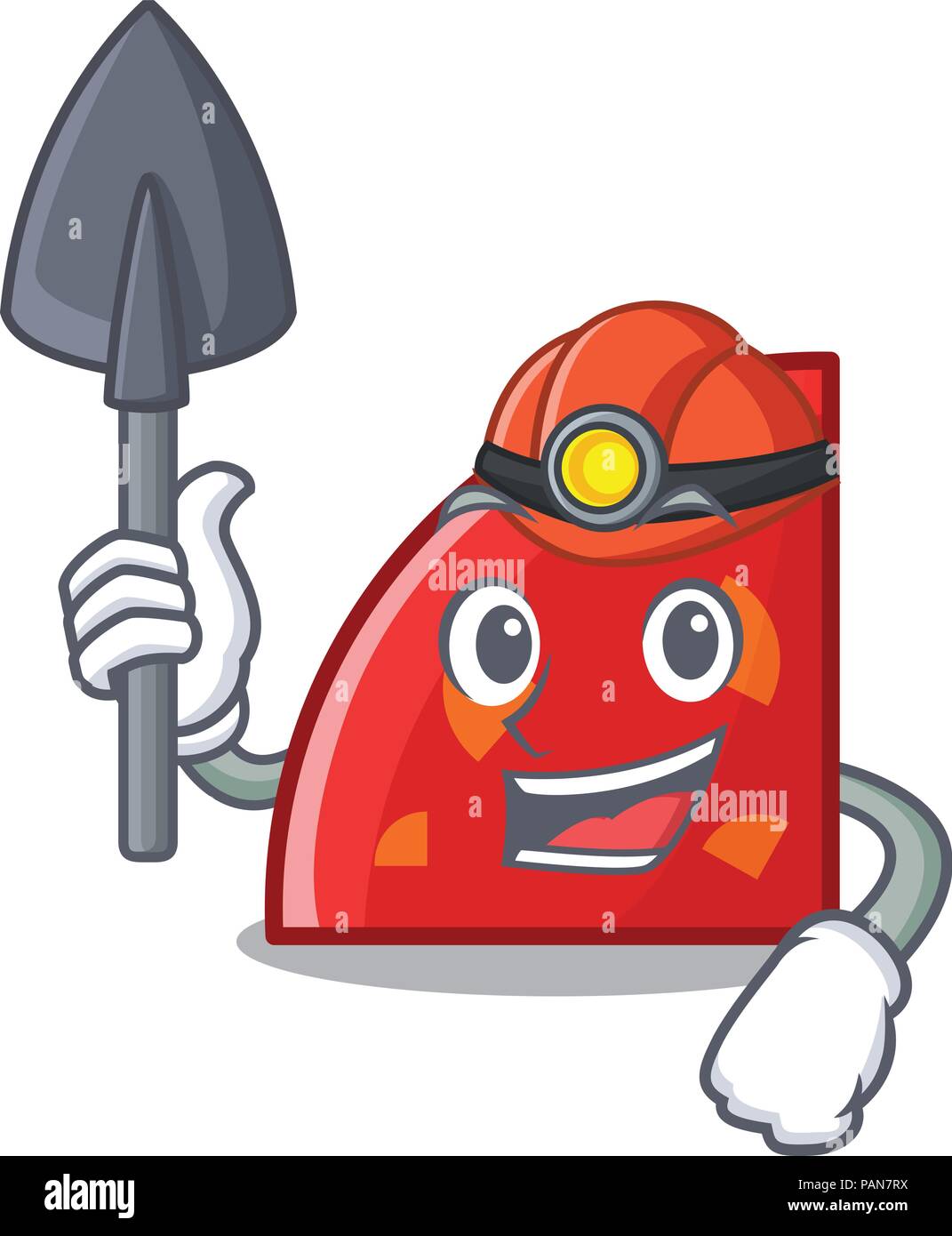 Miner quadrant mascot cartoon style Stock Vector Image & Art - Alamy