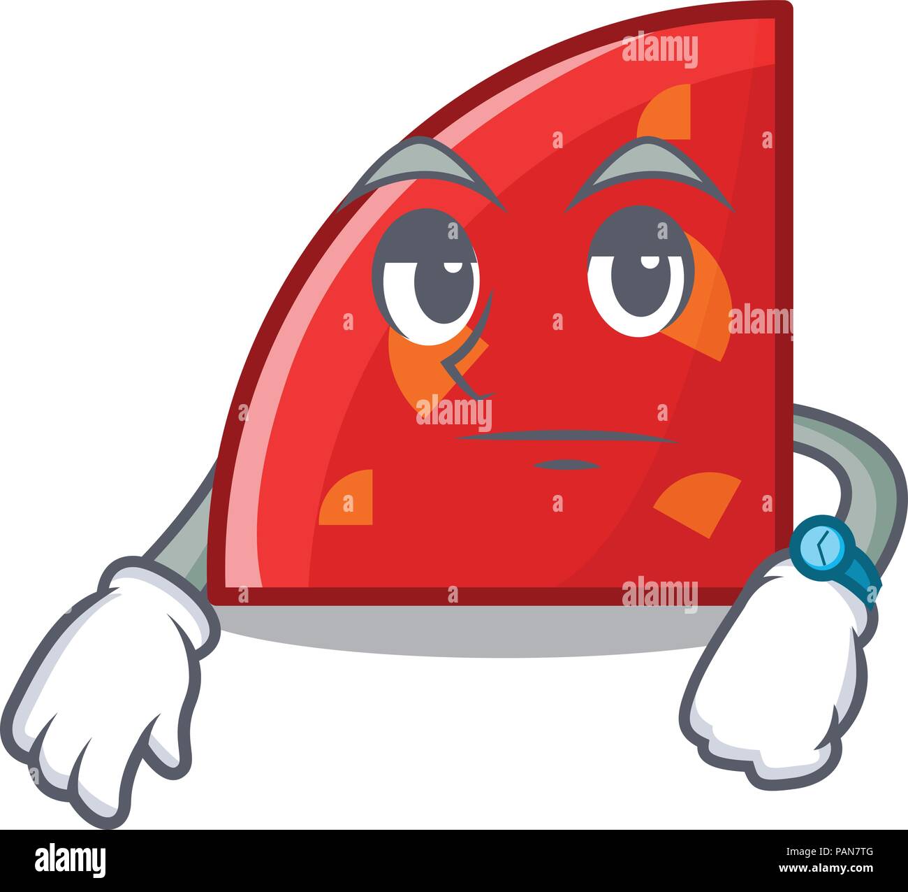 Waiting quadrant mascot cartoon style Stock Vector Image & Art - Alamy