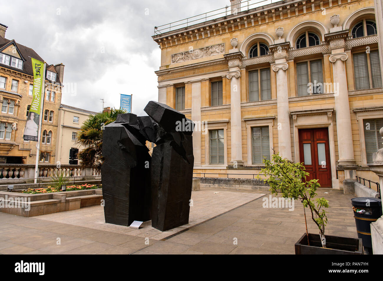 OXFORD, ENGLAND - JUL 10, 2016: Interior of the Ashmolean Museum of Art ...