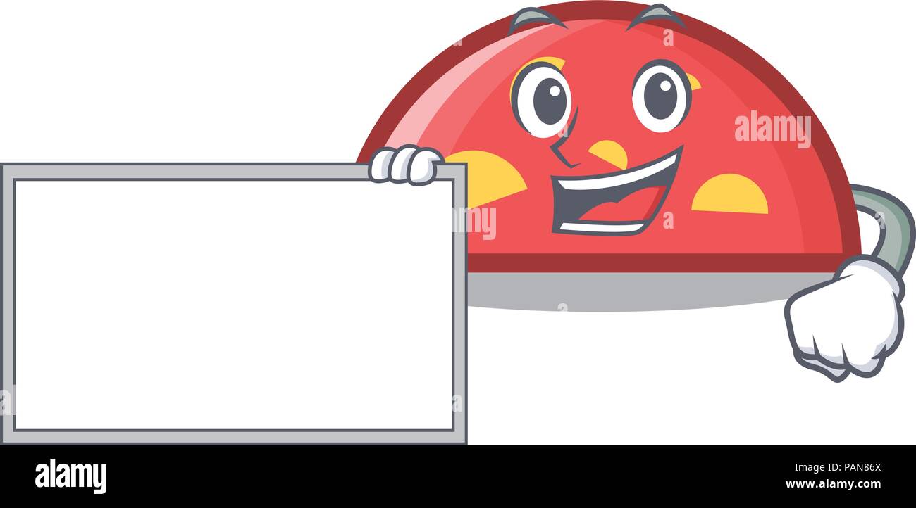 With board semicircle character cartoon style Stock Vector Image & Art ...