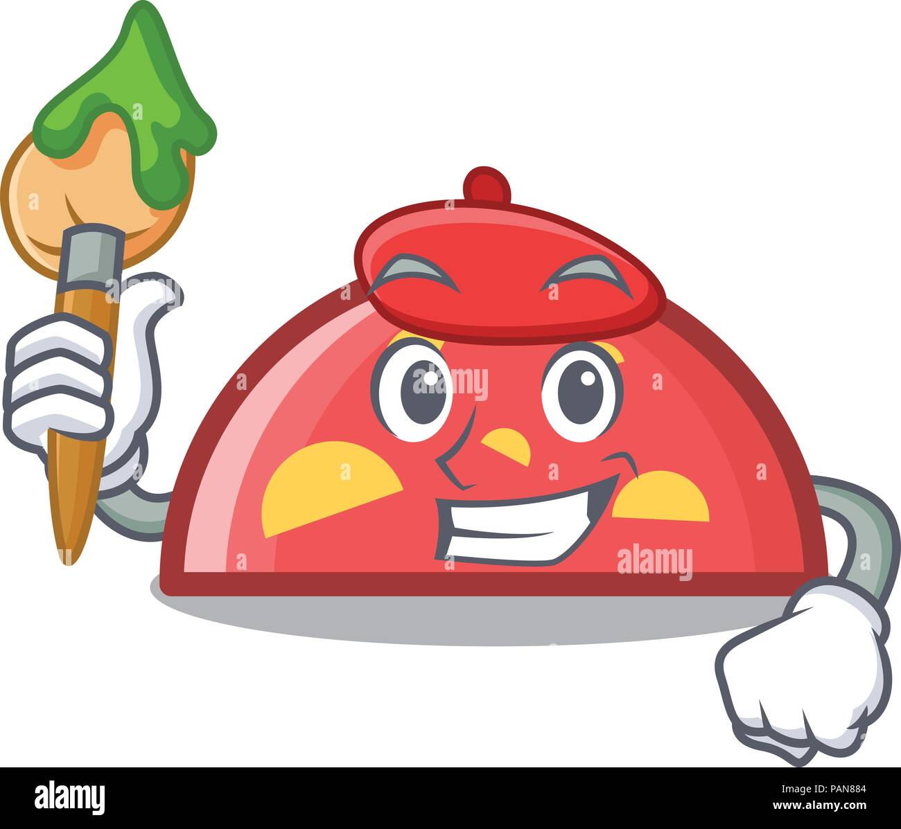 Artist semicircle character cartoon style Stock Vector Image & Art - Alamy