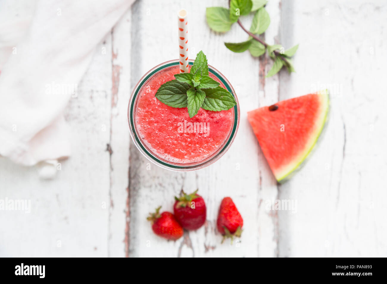Watermelon and strawberries hi-res stock photography and images - Alamy