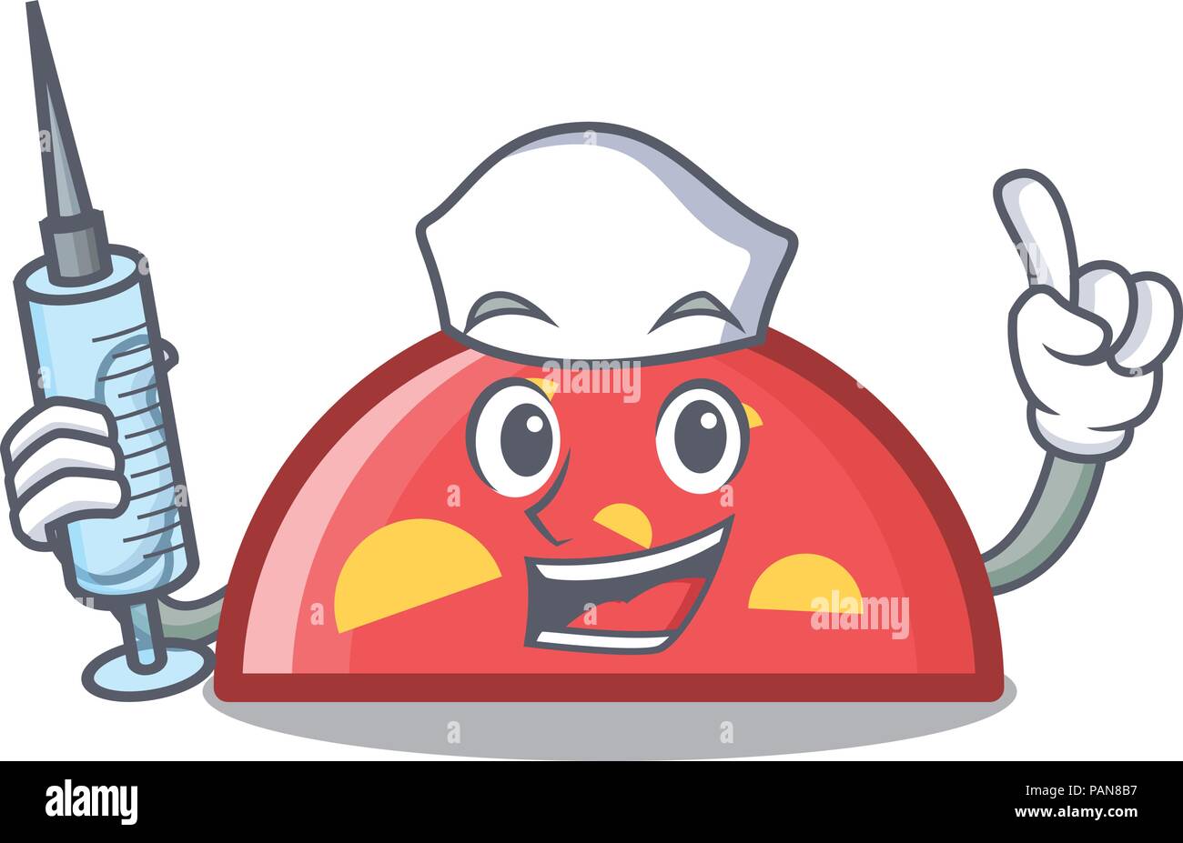 Nurse semicircle character cartoon style Stock Vector Image & Art - Alamy